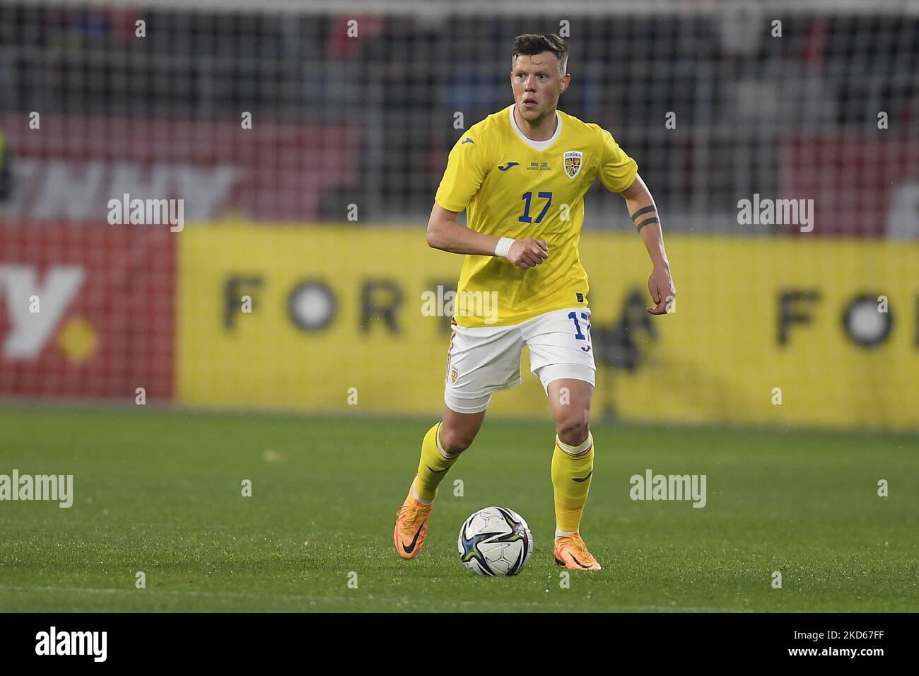 Adrian Rus in action during the international friendly match between ...