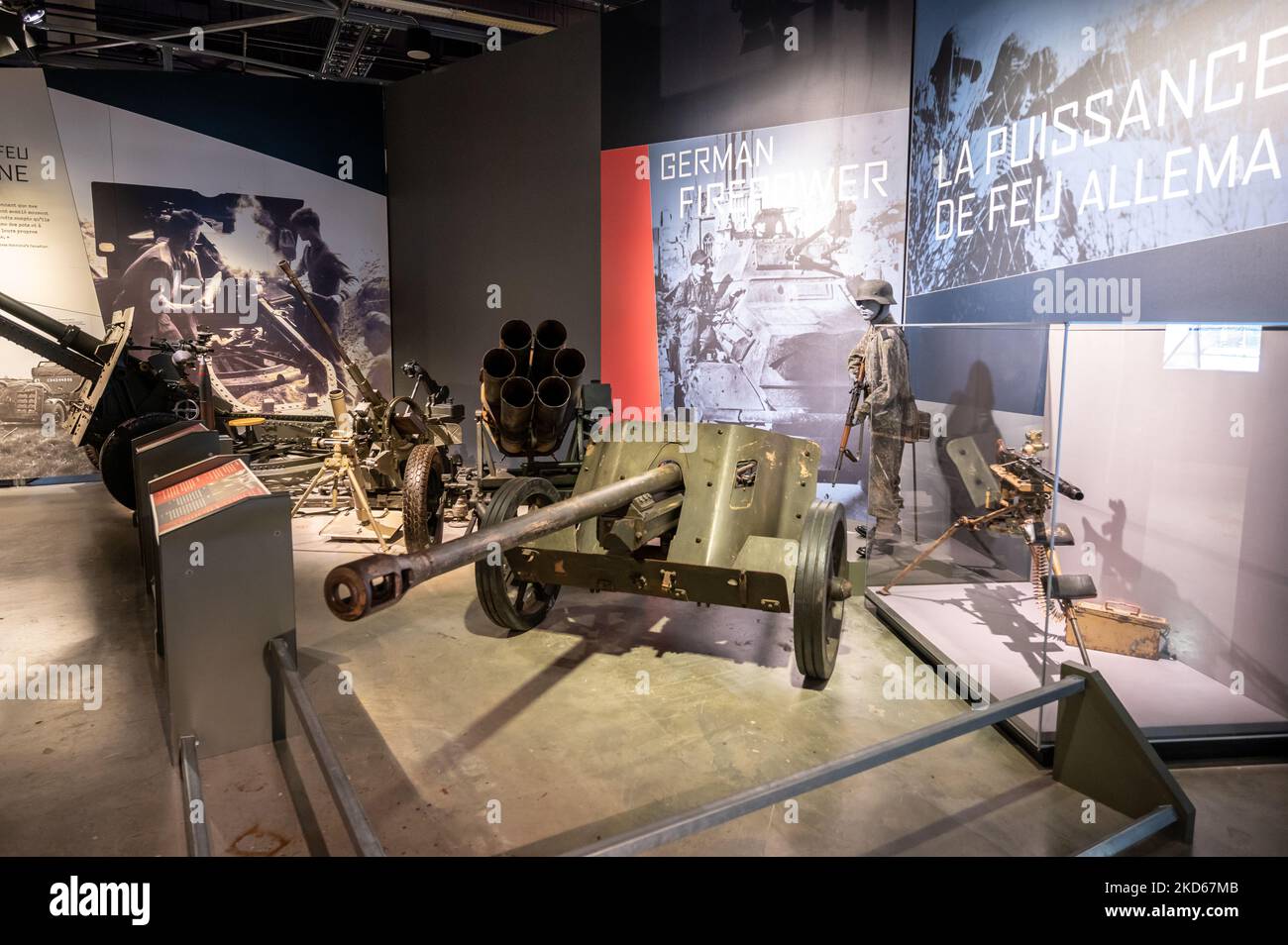 Ottawa, Ontario - October 20, 2022: Exhibits inside the Canadian War ...