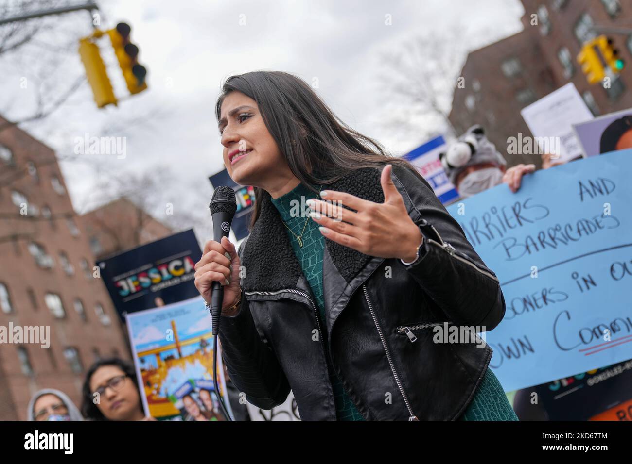 New York State senator Jessica Ramos is seen as US Rep. Alexandria ...