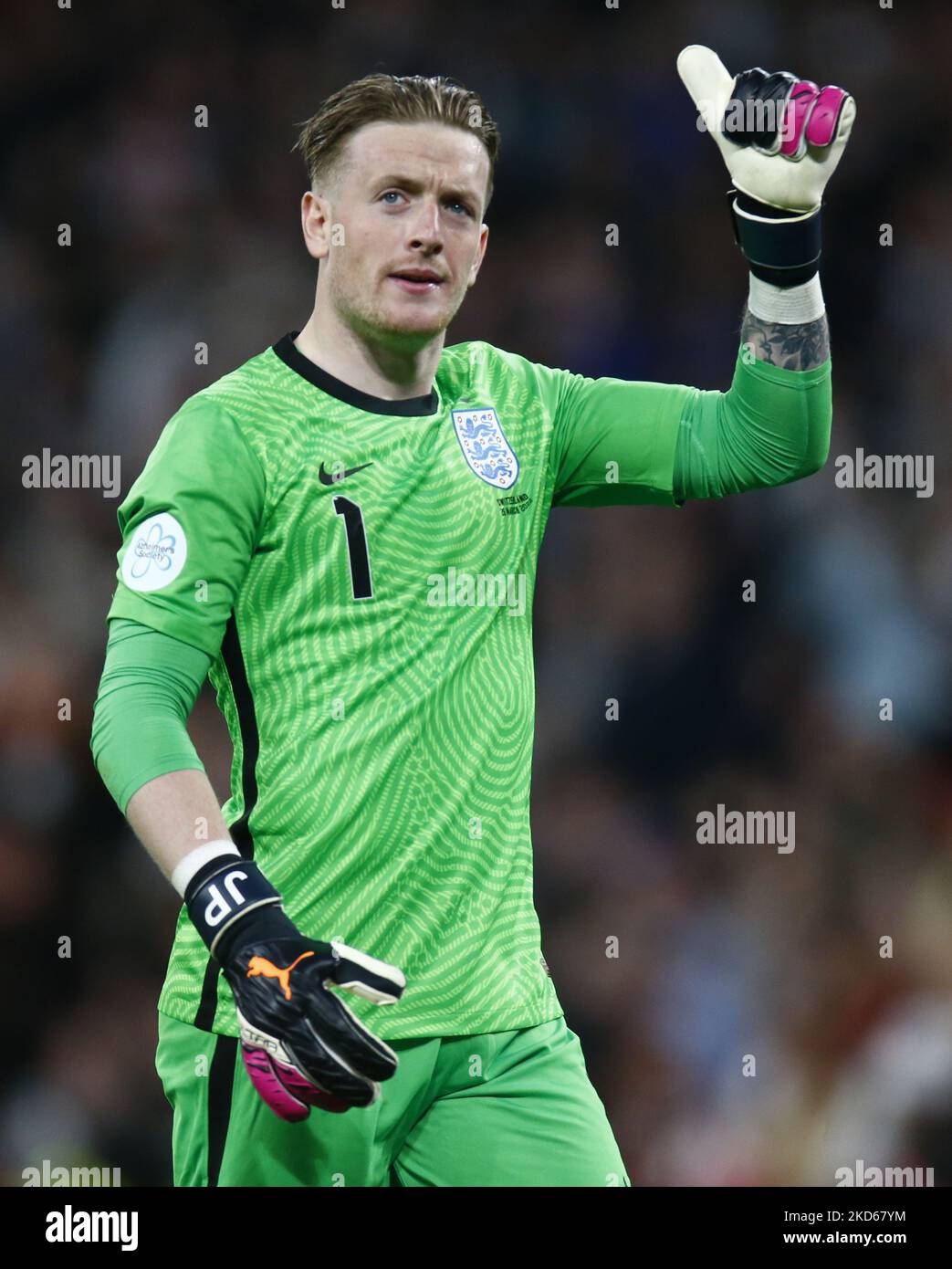 Jordan Pickford (Everton) of England during An Alzheimer's Society ...