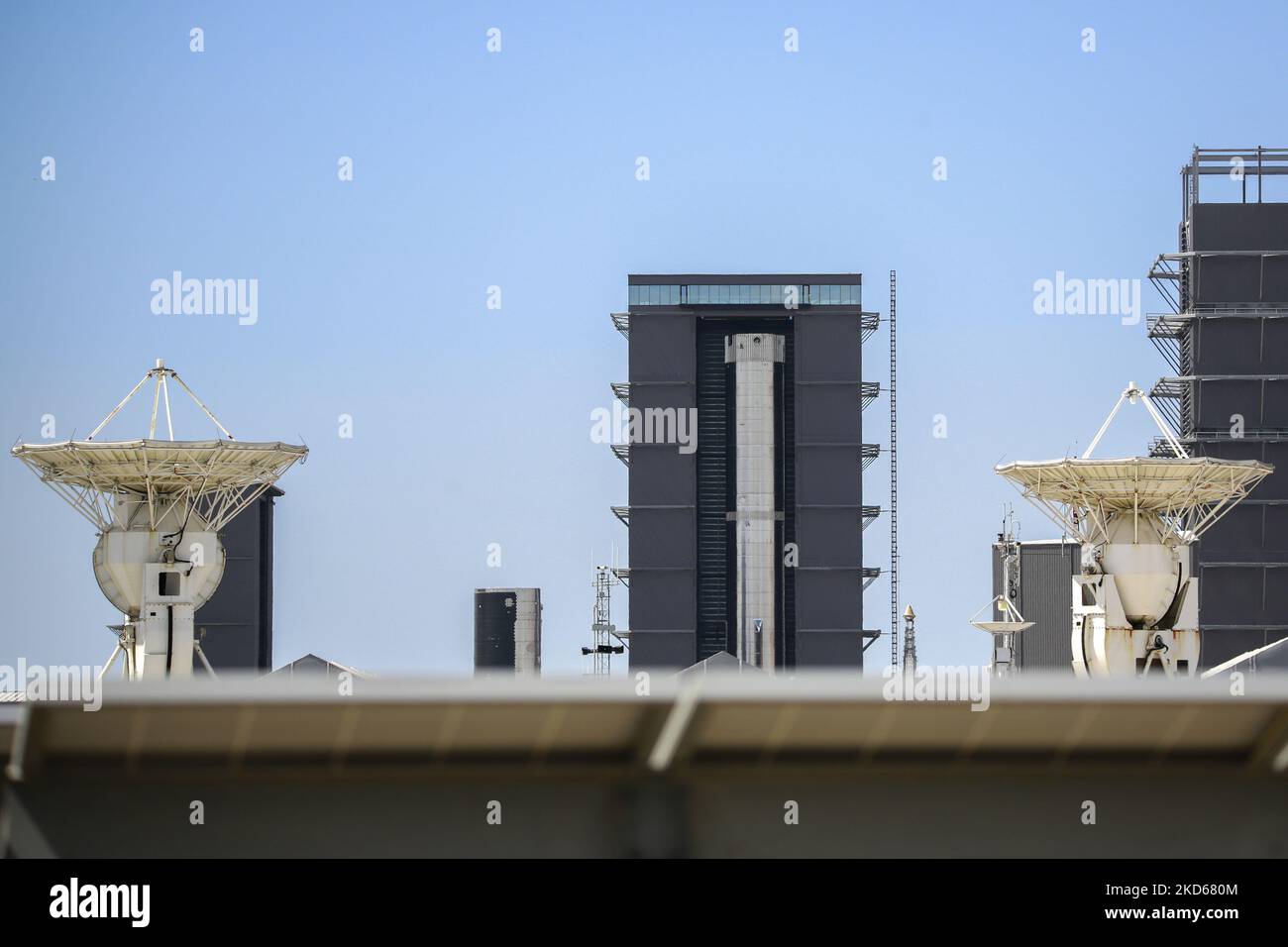 A rare angle of the high bay at Starbase containing SpaceX's new ...