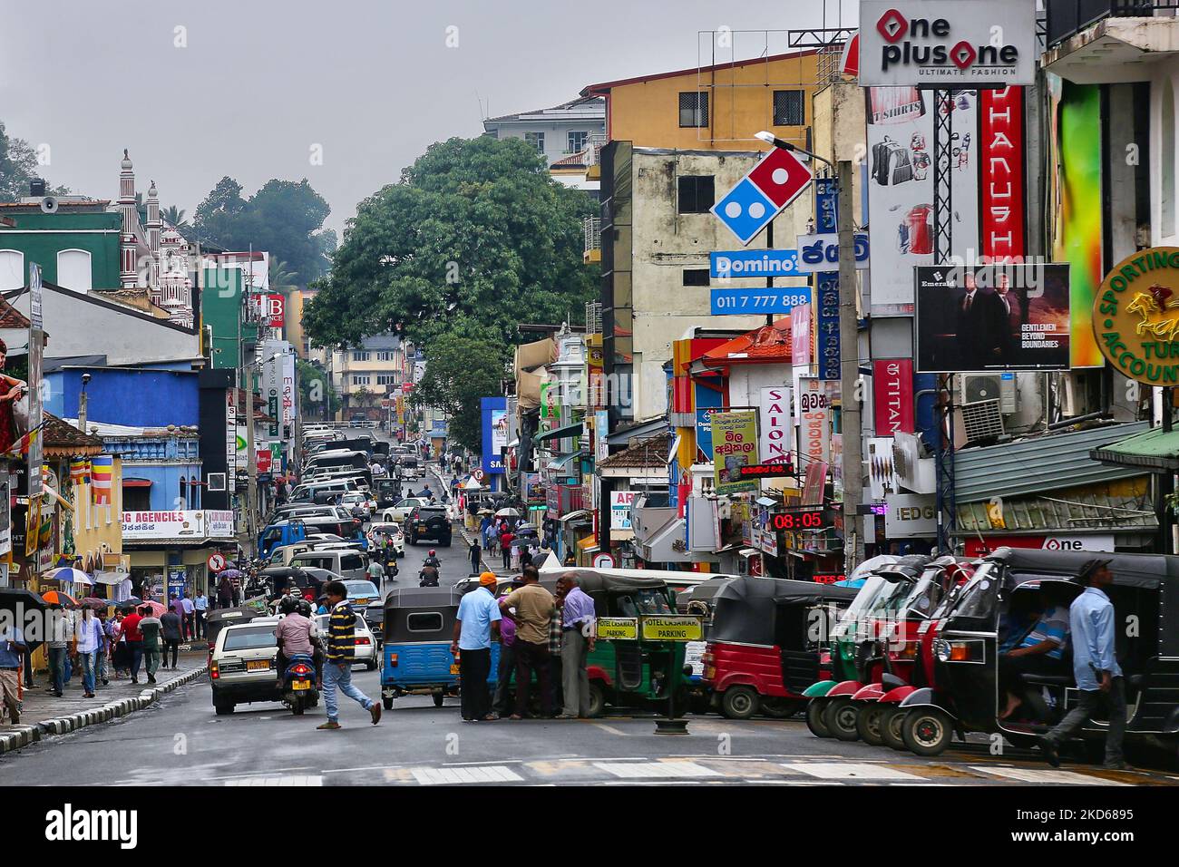 Heavy traffic in the city of Kandy, Sri Lanka. (Photo by Creative Touch Imaging Ltd./NurPhoto ...