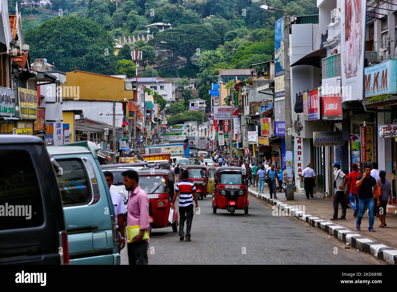 Heavy traffic in the city of Kandy, Sri Lanka. (Photo by Creative Touch Imaging Ltd./NurPhoto ...
