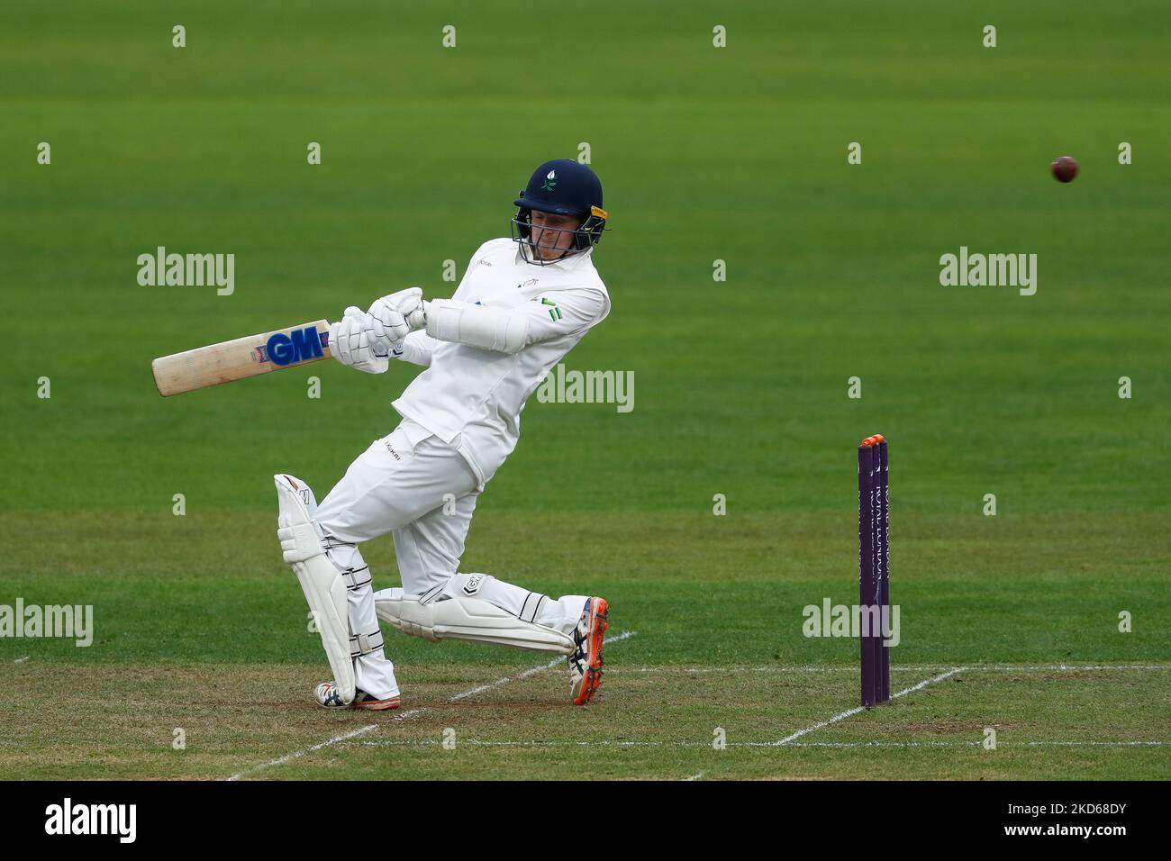 Harry Duke of Yorkshire ducks a short ball during the Friendly match ...