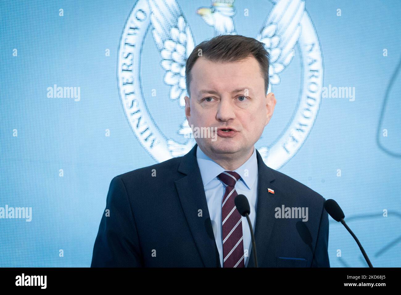 Polish National Defence Minister Mariusz Blaszczak during the ...