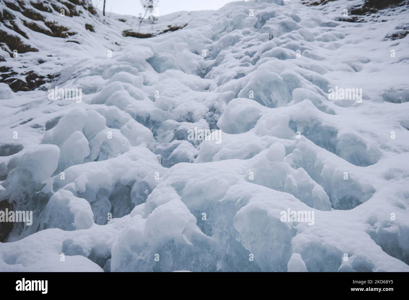 Frozen Siklawica waterfall during winter season Stock Photo - Alamy