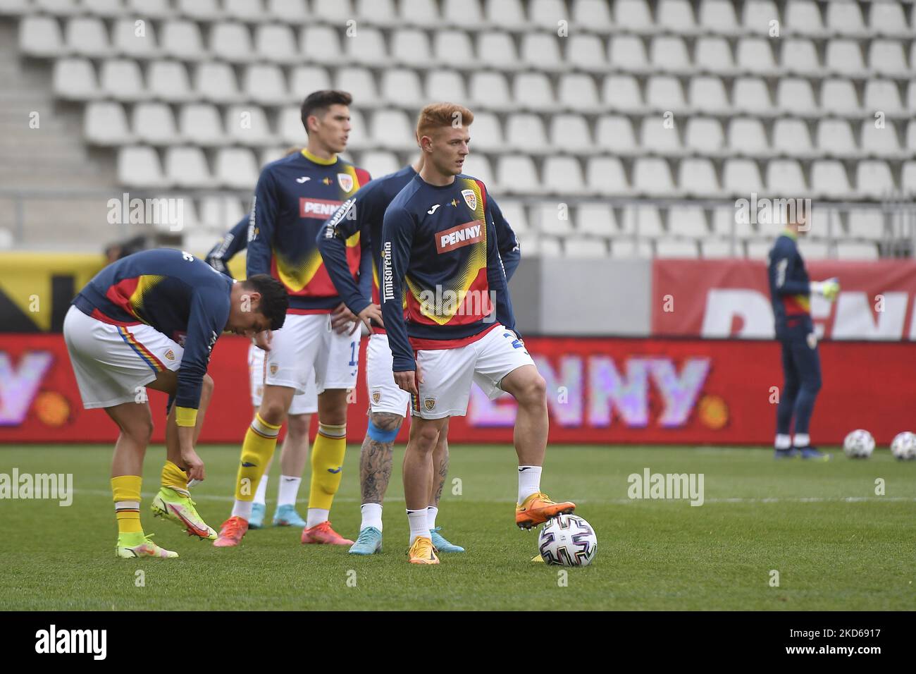 Andreas Dumitrescu in action during the international friendly match ...