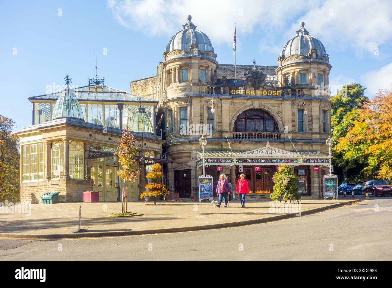 The opera house in the Derbyshire market town of Buxton in the high ...