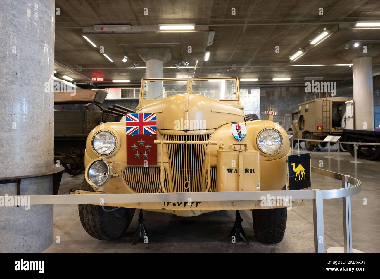 Ottawa, Ontario - October 20, 2022: Exhibits of tanks and artillery ...