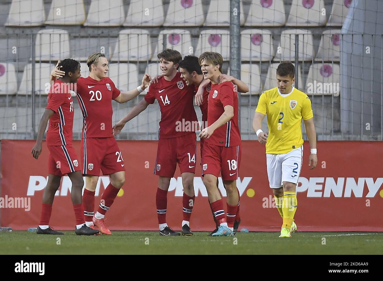 Joel Migusha, Elias Melkersen, Magnus Knudsen, Lasse Nordas and David ...
