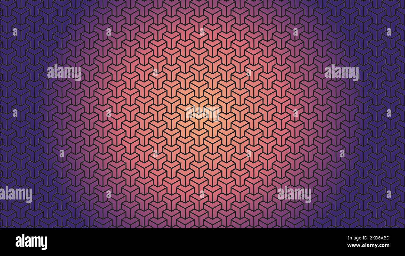 A seamless interlocking patterns background in pink and purple Stock ...