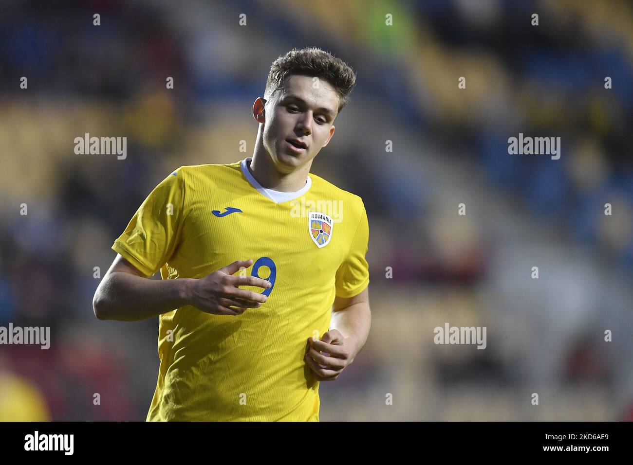 Louis Munteanu in action during the international friendly match ...