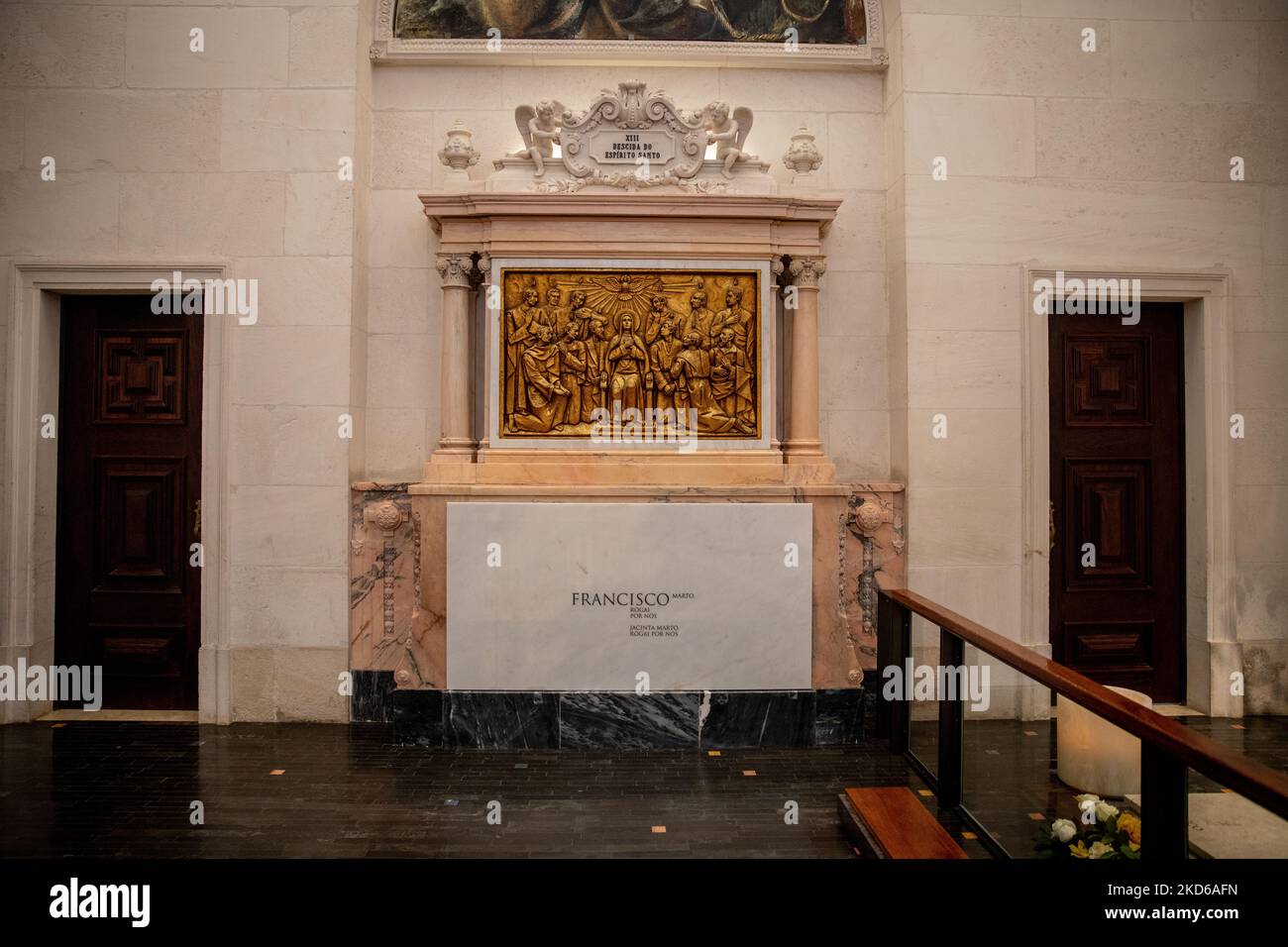 The tomb of Saints Francisco inside the Sanctuary of Our Lady of Fátima ...