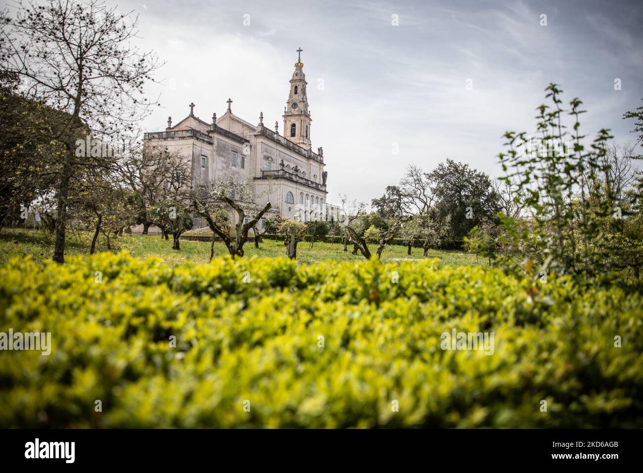 A general view of the Sanctuary of Our Lady of Fátima, in Fatima ...