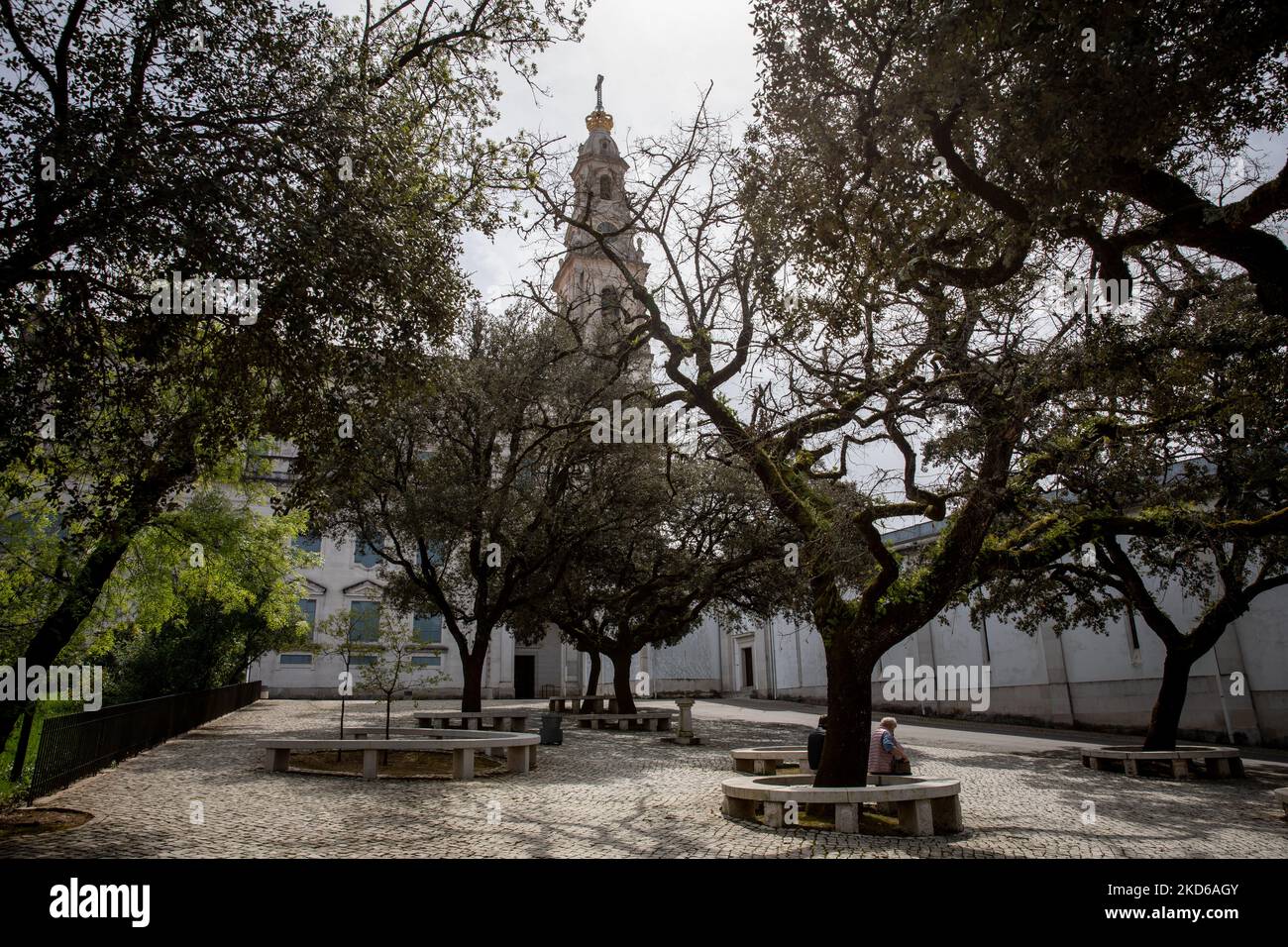A general view of the Sanctuary of Our Lady of Fátima, in Fatima ...