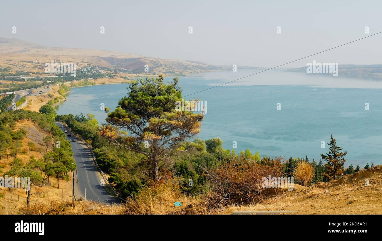 Georgia or Sakartvelo. sunny day at the sea. a real view of the Tbilisi ...