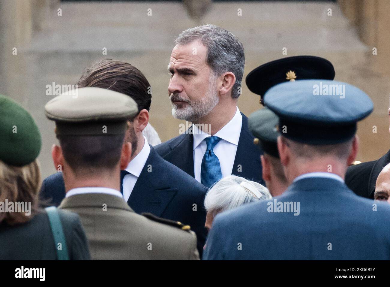 LONDON, UNITED KINGDOM - MARCH 29, 2022: King Felipe of Spain (C ...
