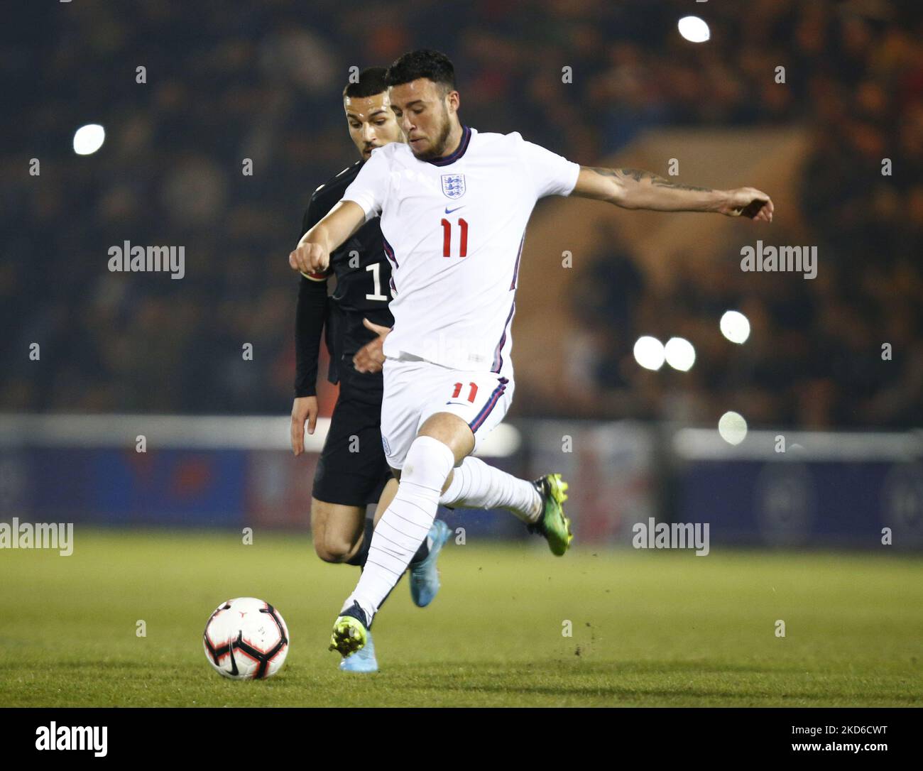 Sam Greenwood (Leeds United)of England U20 during Under 20 ...