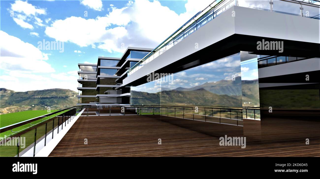 New construction in an ecologically clean mountain area. Wonderful high ...