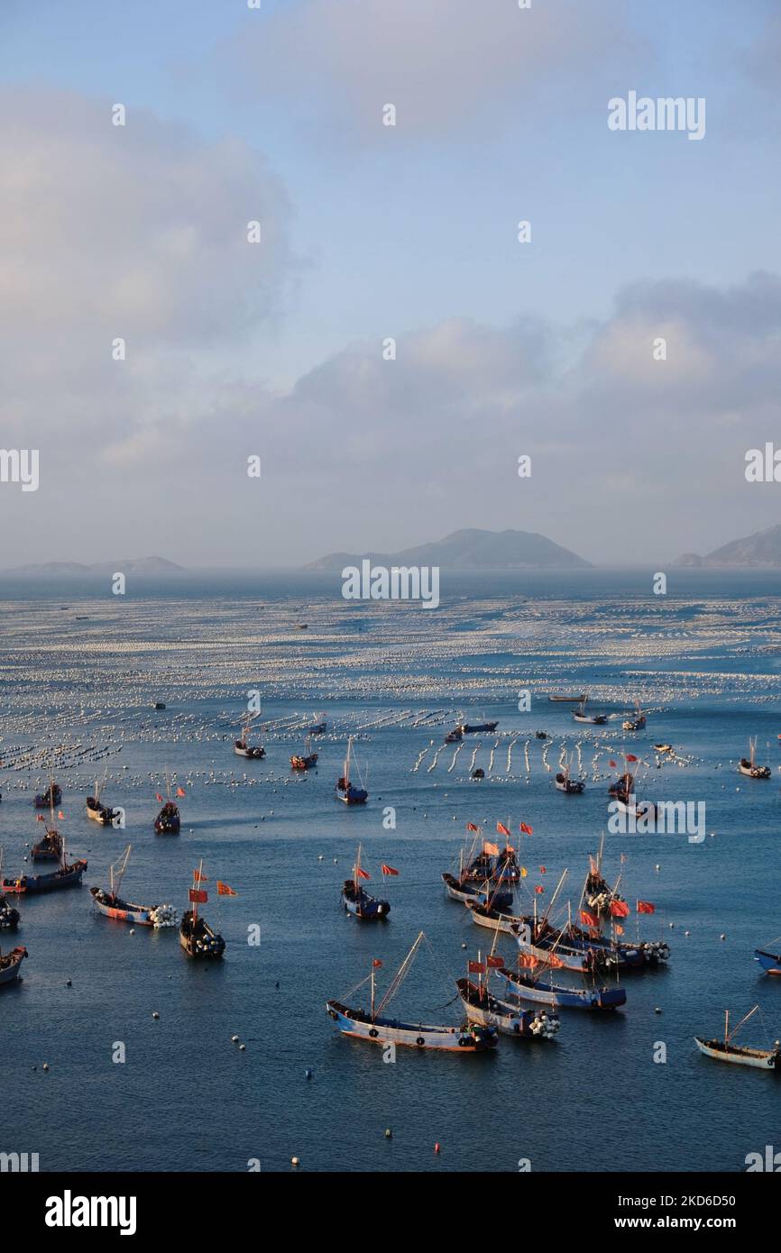 sea and sunset in Gouqi island, zhoushan, zhejiang, China Stock Photo ...