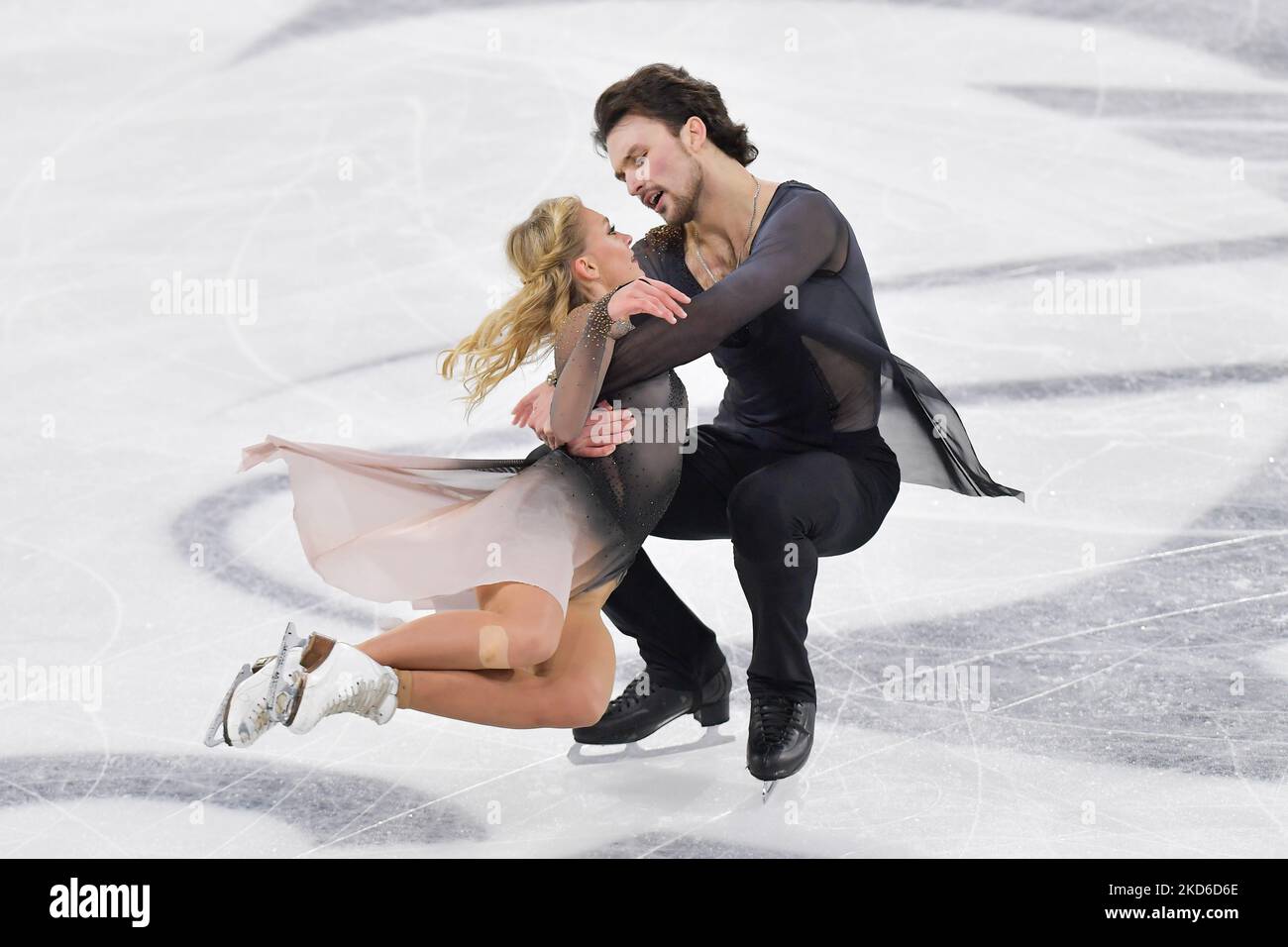 Maria KAZAKOVA & Georgy REVIYA (GEO), during Ice Dance Free Dance, at the ISU Grand Prix of ...