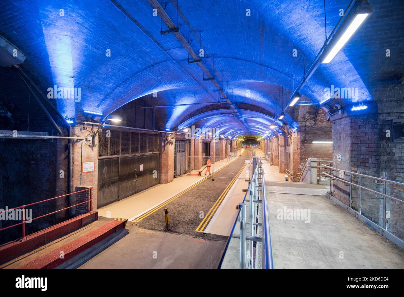 The inside of the dark arches is cavernous hi-res stock photography and ...