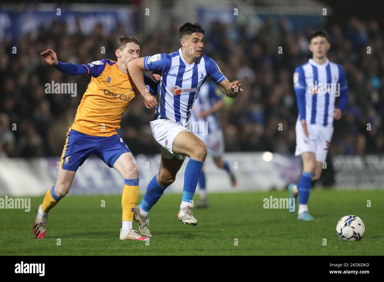 Isaac Fletcher of Hartlepool United in action during the Sky Bet League 2 match between ...