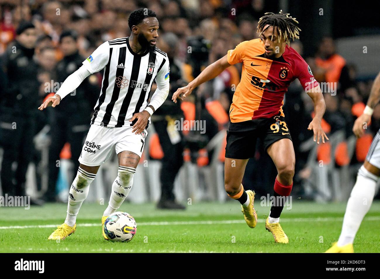 ISTANBUL - (lr) Georges Kevin NKoudou of Besiktas JK, Sacha Boey or ...