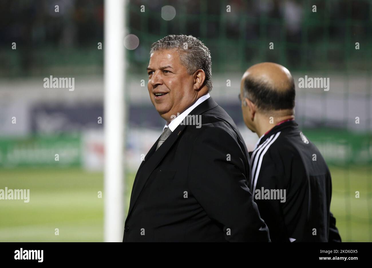 Charaf Eddine amara president of the Algerian football federation ...