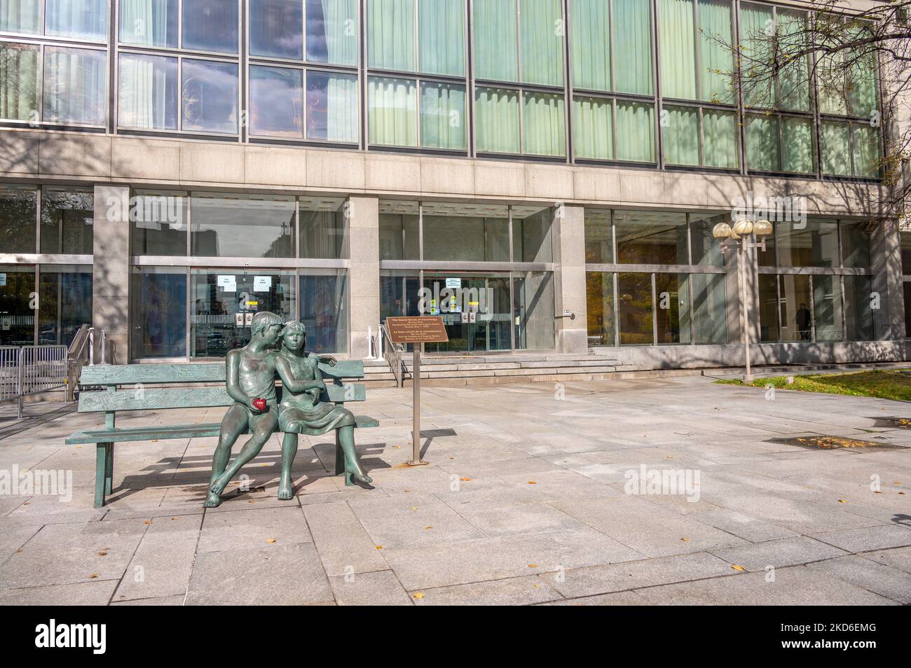 Ottawa, Ontario - October 20, 2022: Exterior fo the library and ...