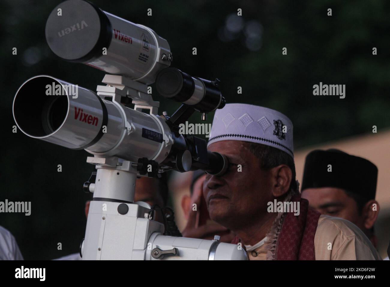 An Observatory officer and Islamic Astronomy student are seen using a ...