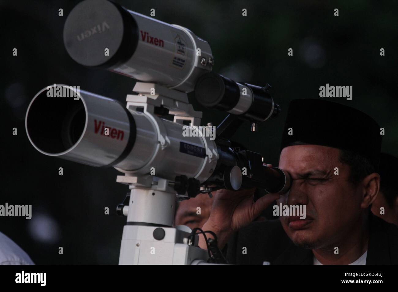 An Observatory officer and Islamic Astronomy student are seen using a ...