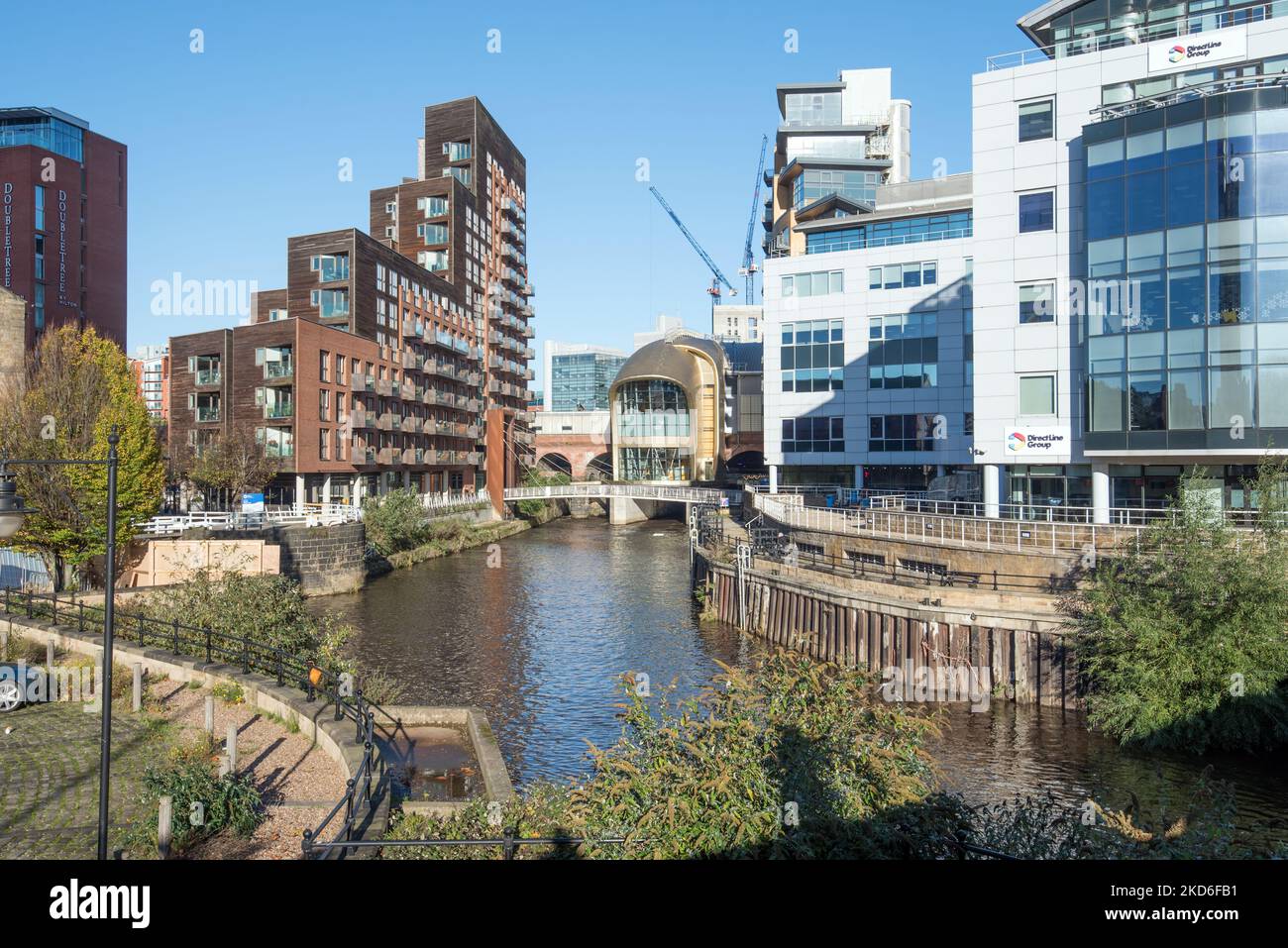 The Leeds railway station southern entrance, (at centre), opens on to ...