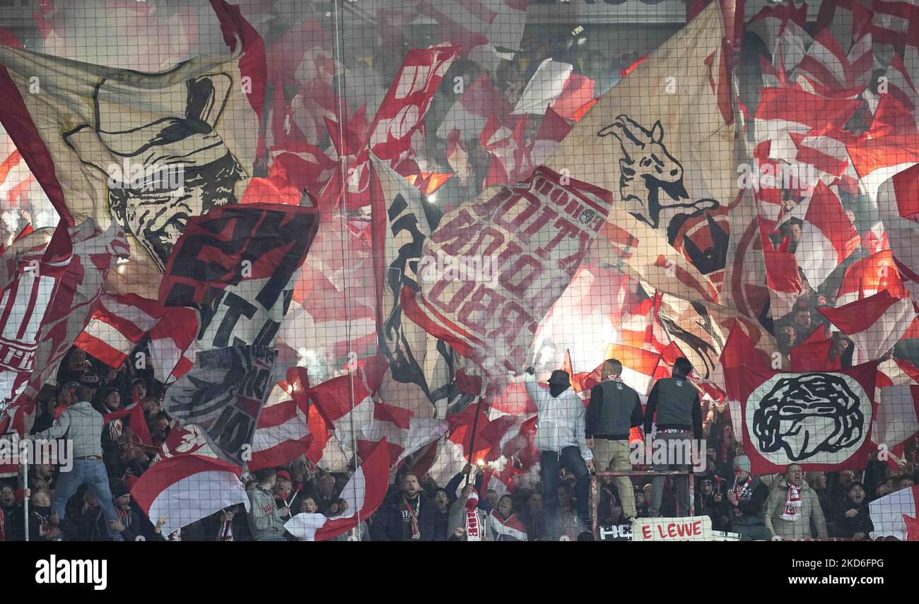 fans during FC Union Berlin against FC Cologne, at An der Alten ...