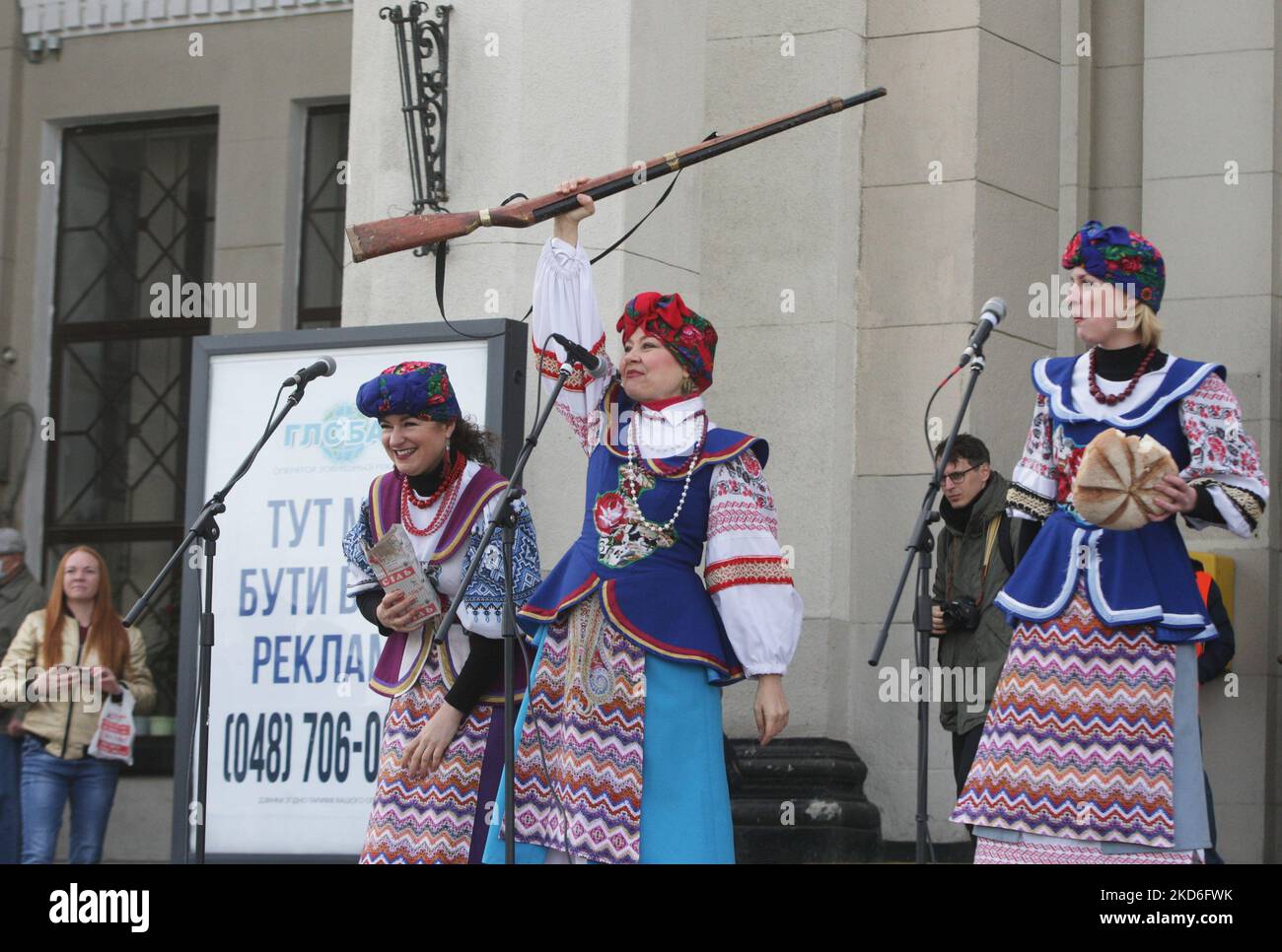 Ukrainians perform during April Fools' Day concert, amid Russia's ...