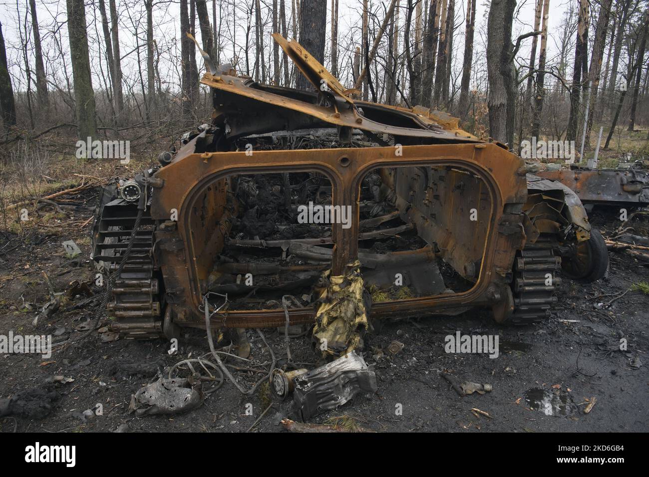 Destroyed Russian tanks and armored machines after Ukrainian Army ...