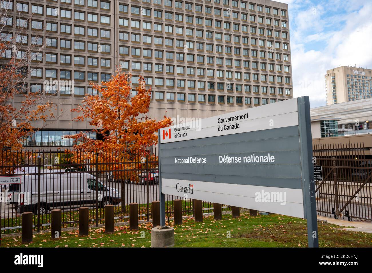 Ottawa, Ontario - October 20, 2022: Department of National Defence ...