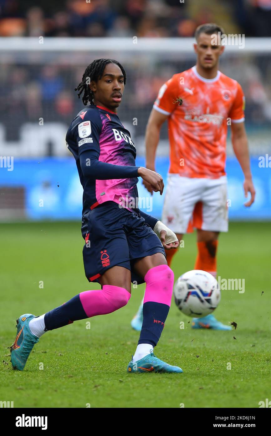 Djed Spence of Nottingham Forest during the Sky Bet Championship match ...