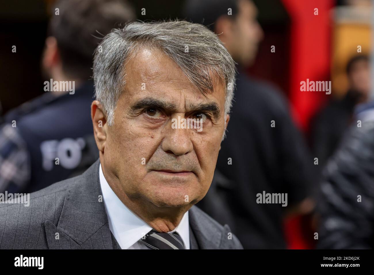 ISTANBUL, TURKEY - NOVEMBER 5: head-coach Senol Gunes of Besiktas ... ISTANBUL, TURKEY - NOVEMBER 5: head-coach Senol Gunes of Besiktas ...