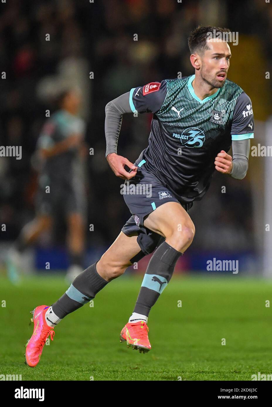 Plymouth Argyle forward Ryan Hardie (9) during the Emirates FA Cup ...