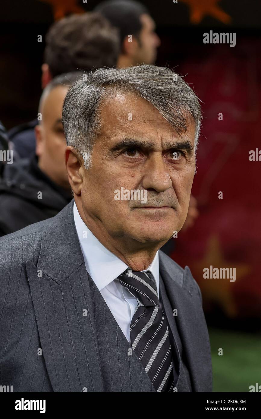 ISTANBUL, TURKEY - NOVEMBER 5: head-coach Senol Gunes of Besiktas ...