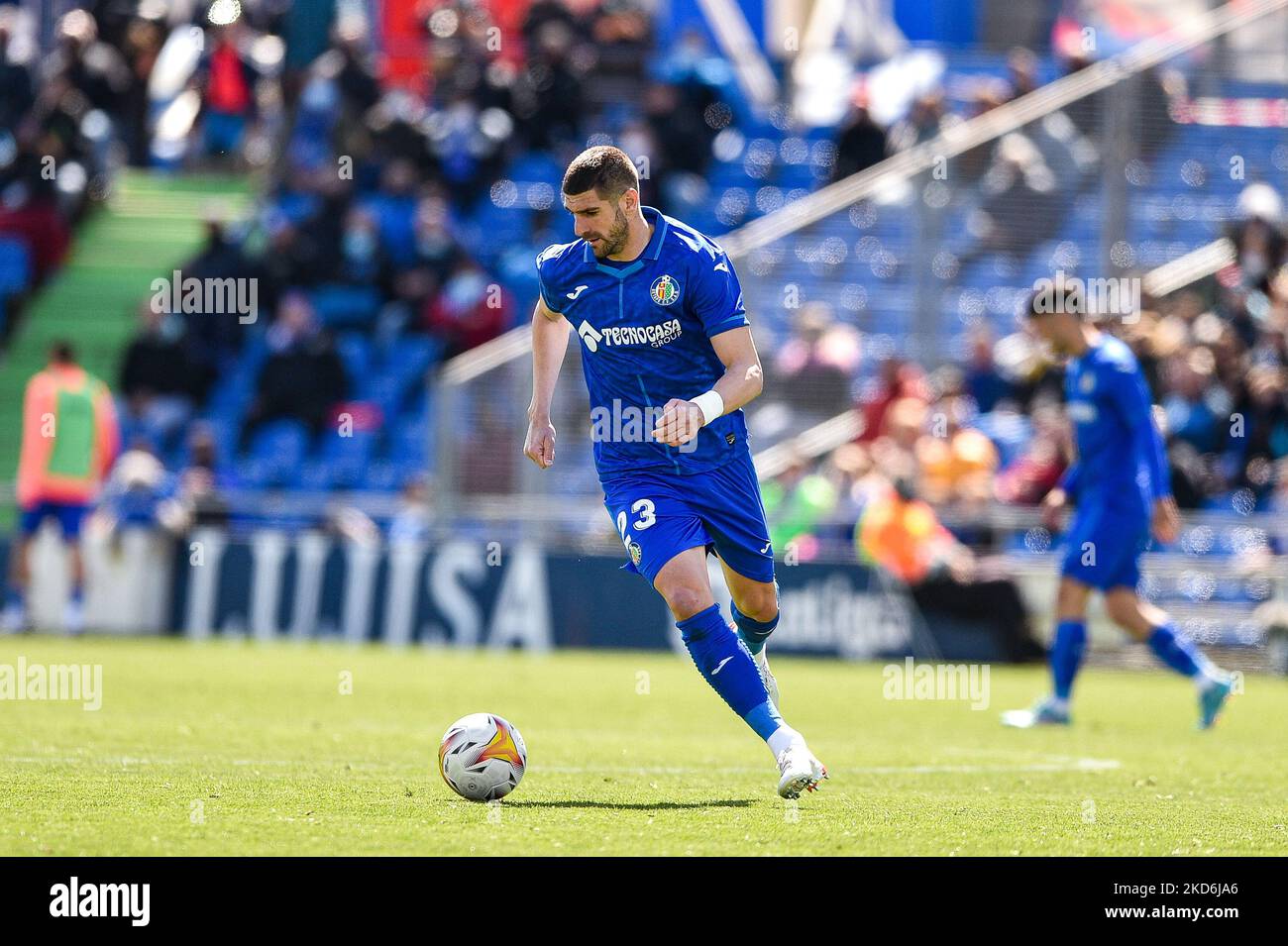 Stefan Mitrovic during La Liga match between Getafe CF and RCD Mallorca ...