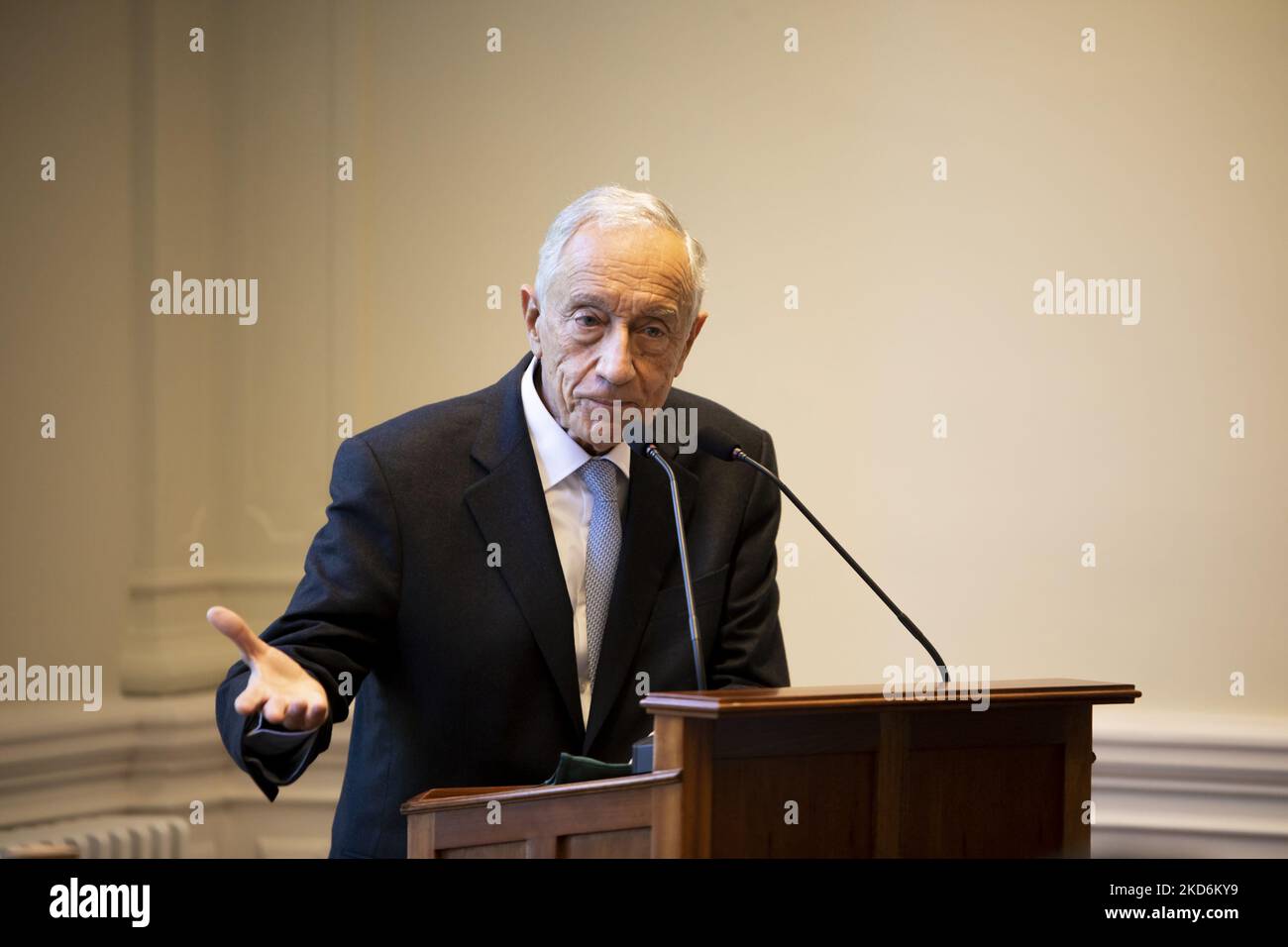 Marcelo Rebelo de Sousa during the inauguration of the Casa dos Livros ...