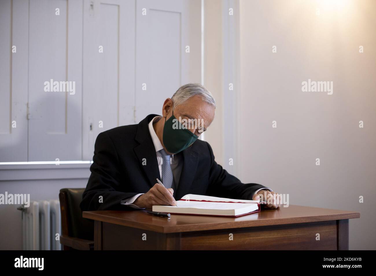 Marcelo Rebelo de Sousa during the inauguration of the Casa dos Livros ...