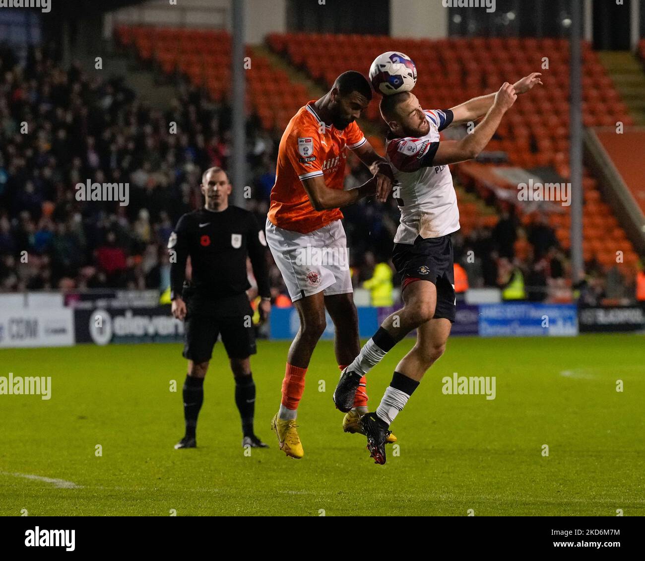 Blackpool, UK. 05th Nov, 2022. CJ Hamilton #22 of Blackpool competes ...