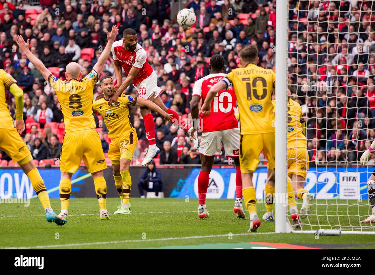 Michael Ihiekwe of Rotherham United celebrates after scoring during the ...
