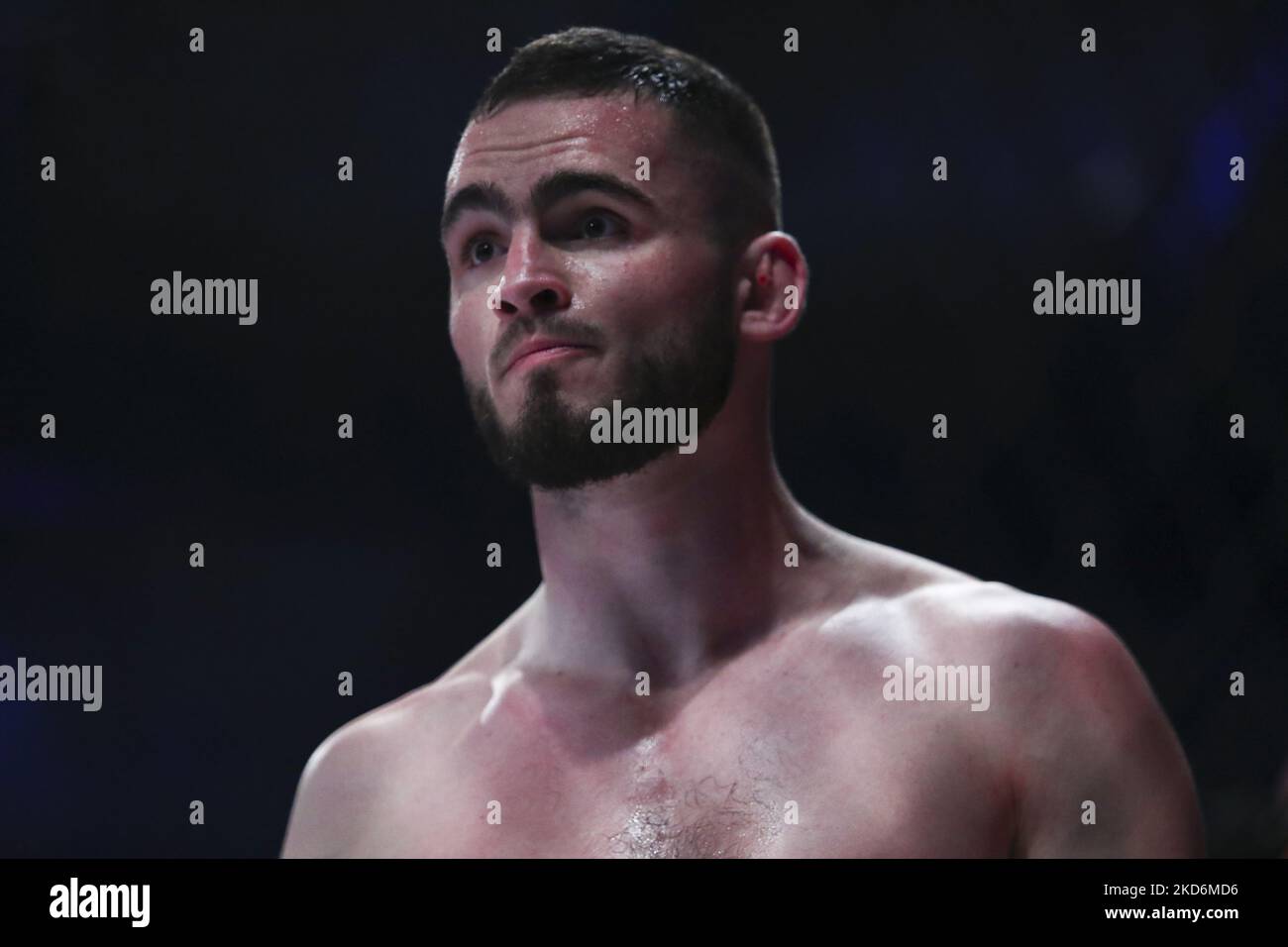 Hugo Guillon reacts after hitting Matty Byfield with an accidental knee ...