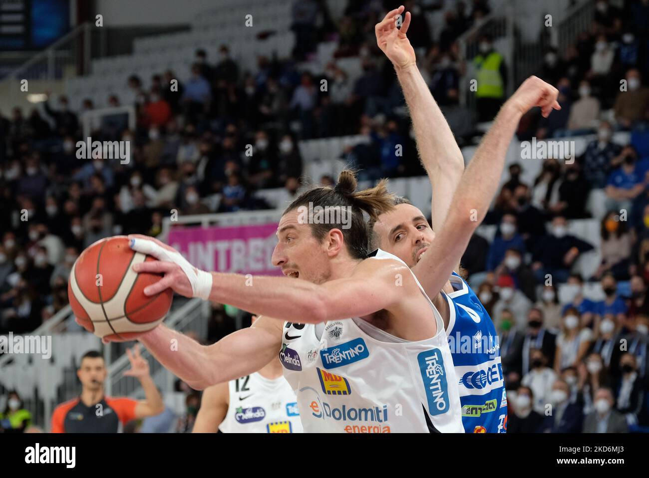 Toto Forray - Aquila Basket Dolomiti Trentino Energia pulling down the ...