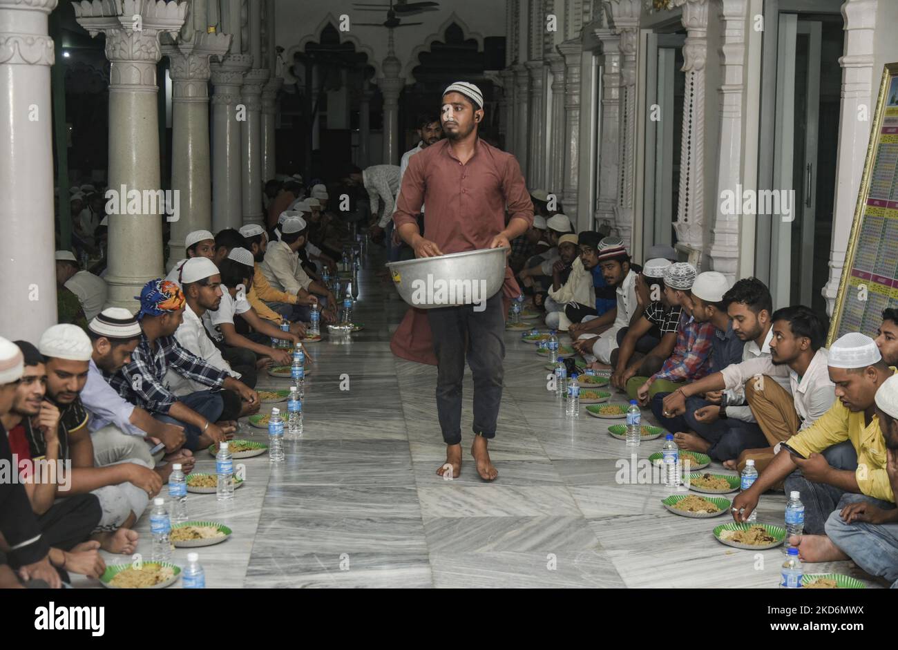 Muslims at a mosque for Ramadan's first iftar, in Guwahati, Assam ...