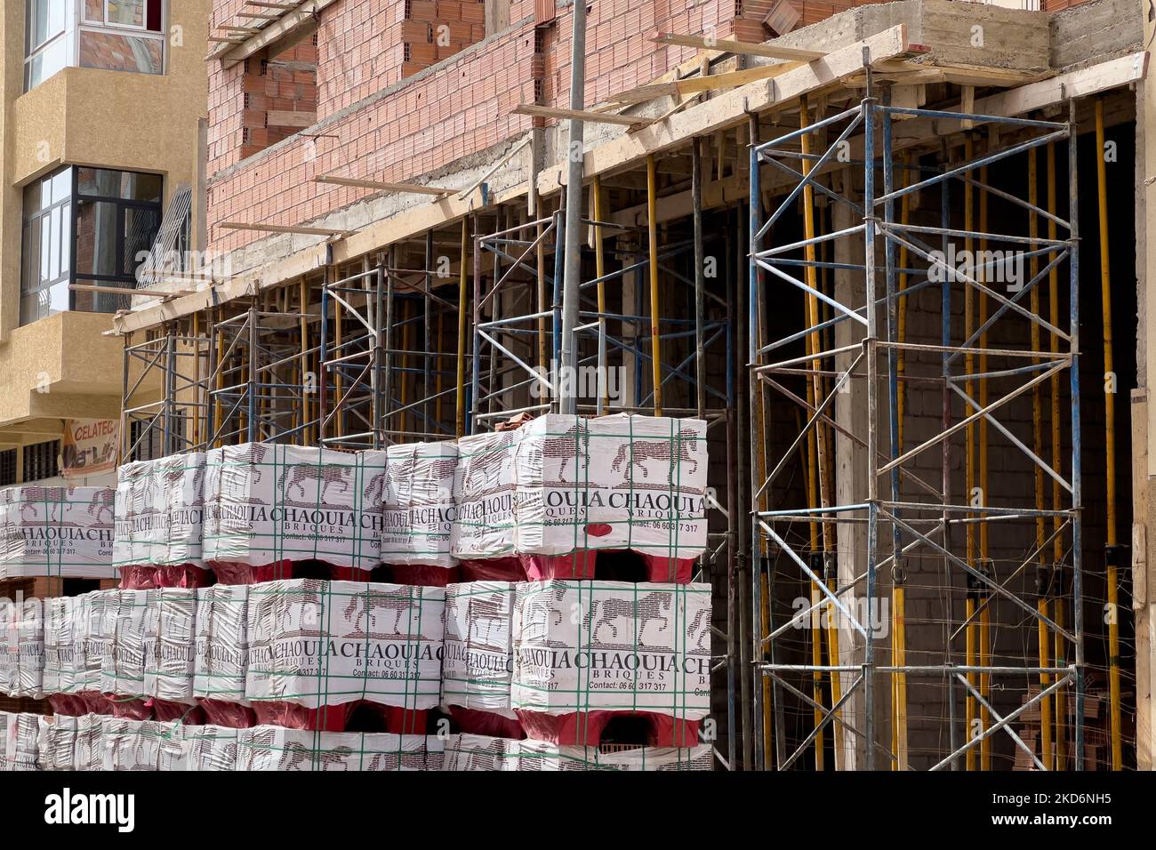 Residential building under construction in Morocco Stock Photo - Alamy